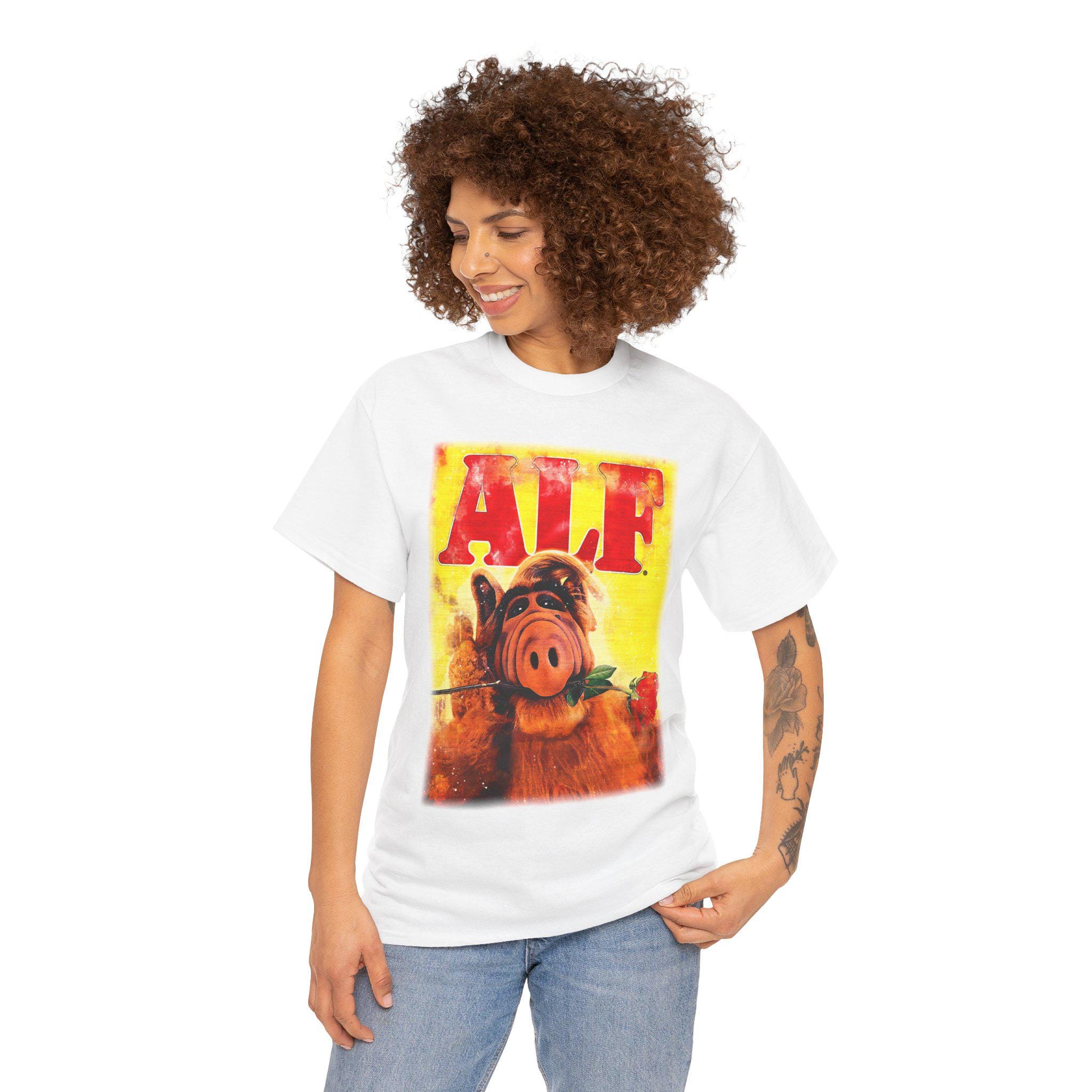 Vintage Retro Look Funny Alf Movie Fan Art Unisex Tee Shirt Retro 80s ...