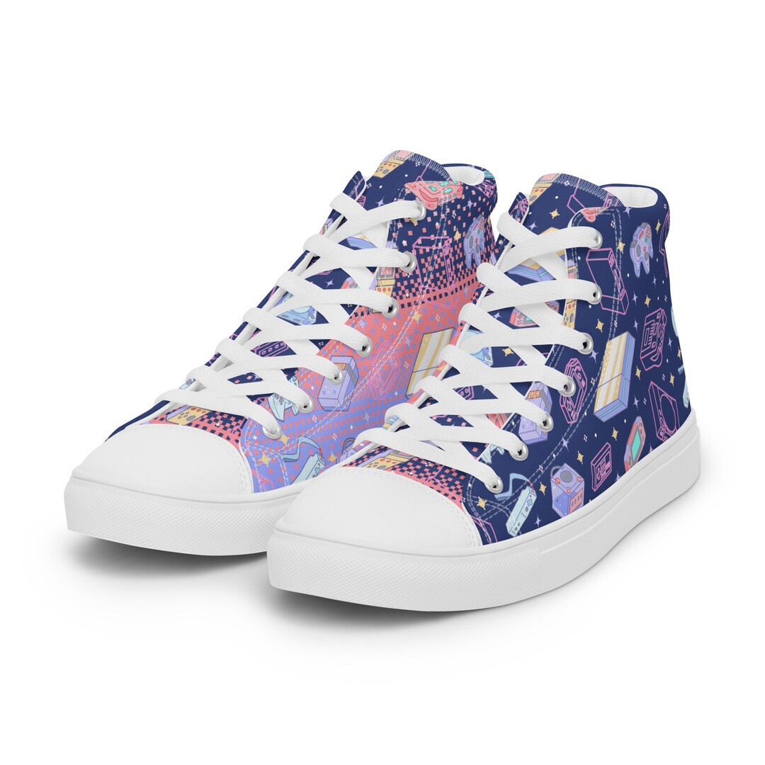 Kawaii Harajuku Gamer High Tops - Etsy