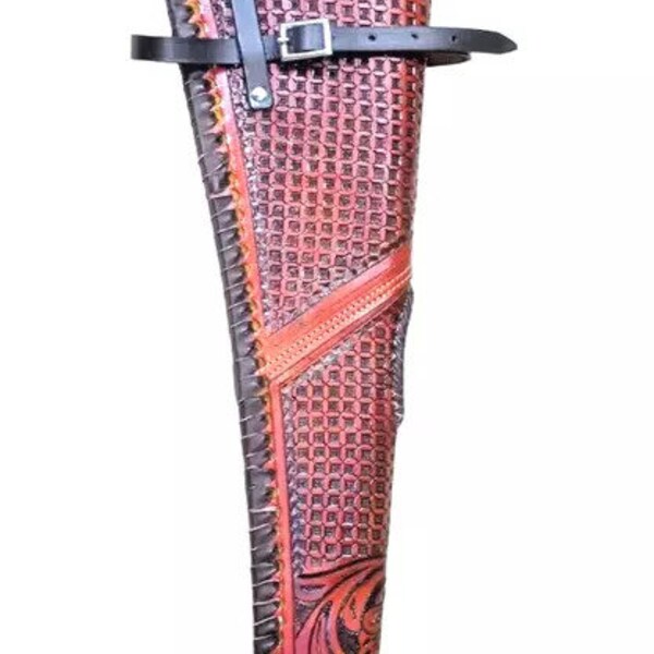 Western Leather Shotgun Scabbard - Etsy