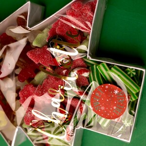 Personalised Christmas Sweetie Tree Christmas Sweets Christmas Eve Box ...