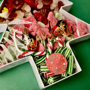 Personalised Christmas Sweetie Tree Christmas Sweets Christmas Eve Box ...