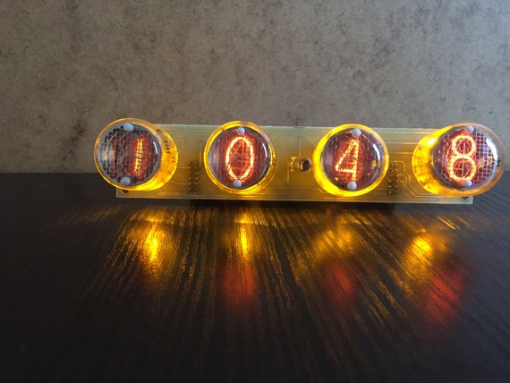 Nixie Tube Clock In4 Yellowchristmas Gift Gift - Etsy