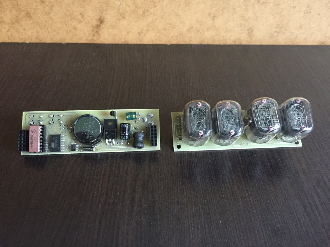 Nixie Tube Clock in 12 Amber fallout Stylevintagesteampunk - Etsy