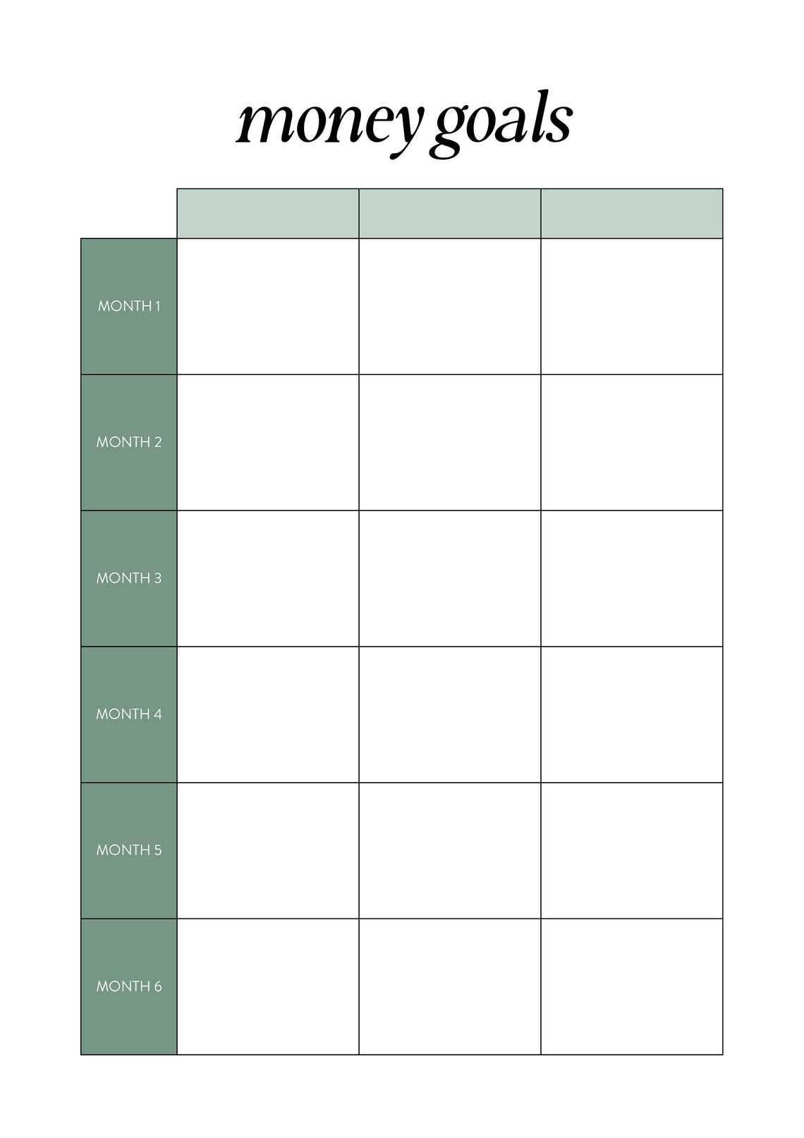 Money Planner Journal Printable Financial Abundance Money - Etsy