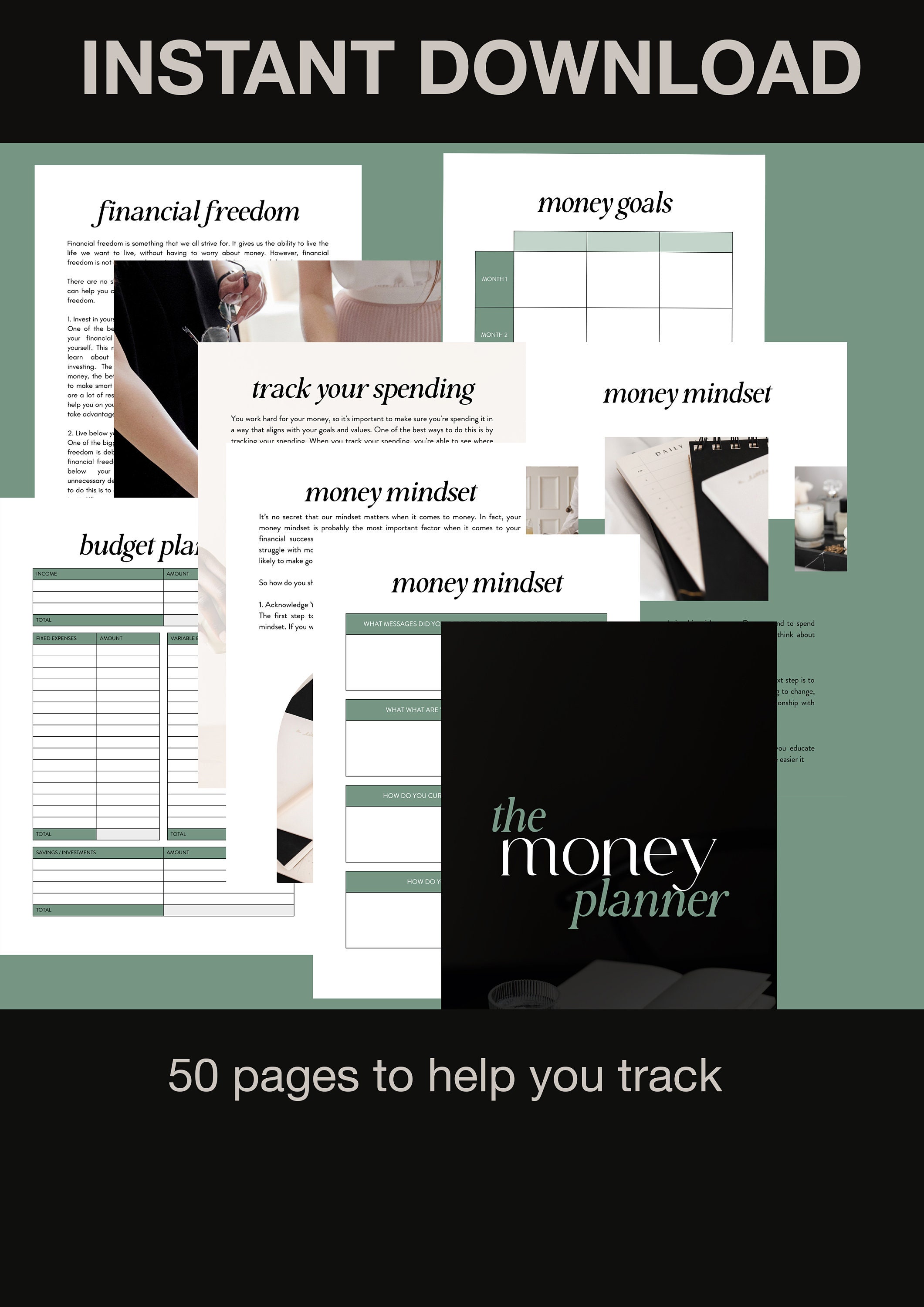 Money Mindset Journal: Financial Abundance Planner (PDF 2024) - Etsy