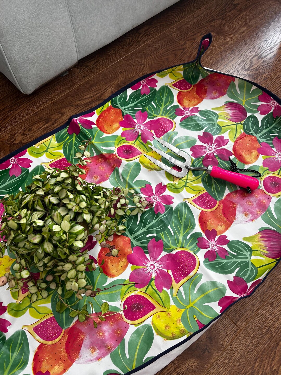 Waterproof Potting Mat • Tropical Print Repotting Tarp - Etsy