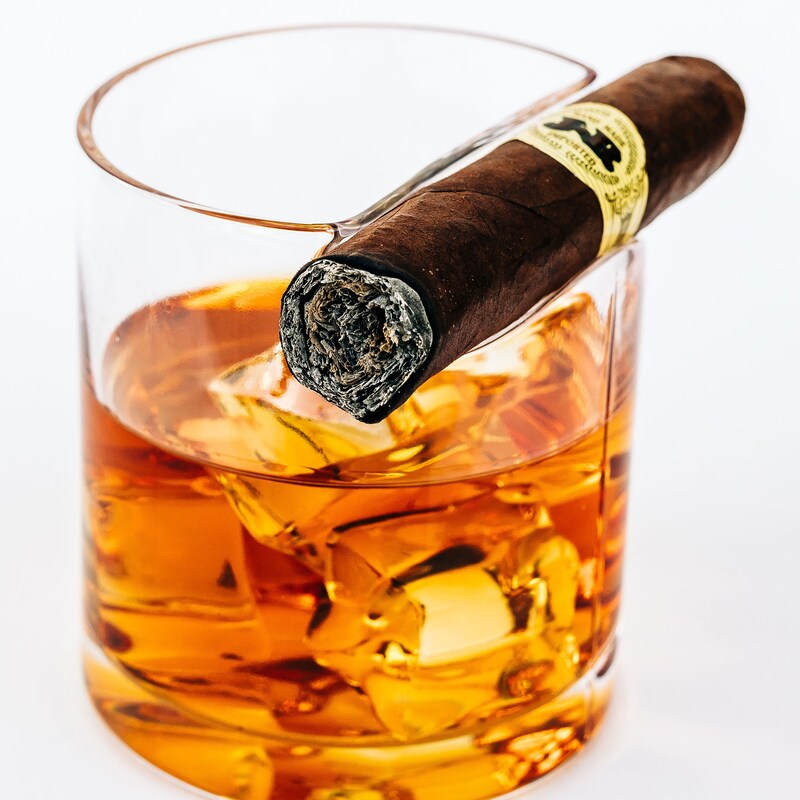 Whiskey Glass Cigar Holder - Etsy