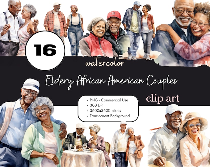 Black Women Clipart, Elderly Women, African American, Clipart Bundle - Etsy Canada