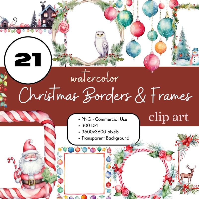 Christmas Frames - Etsy