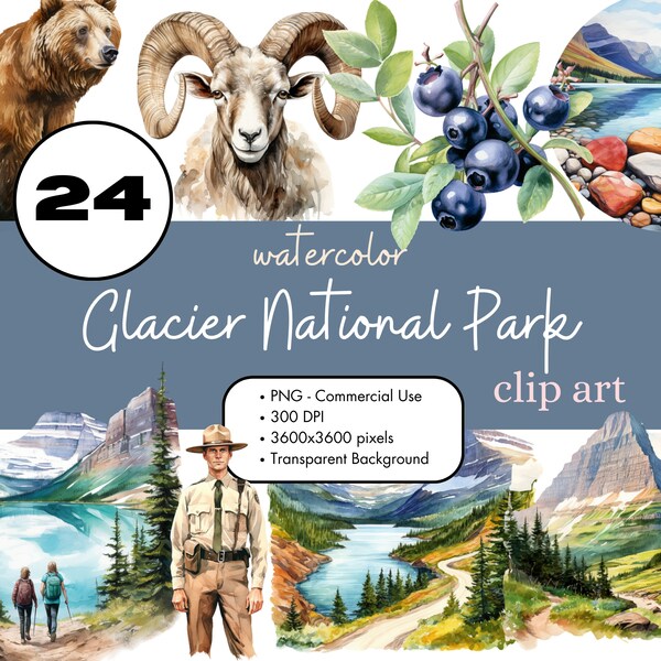 Glacier National Park Art - Etsy
