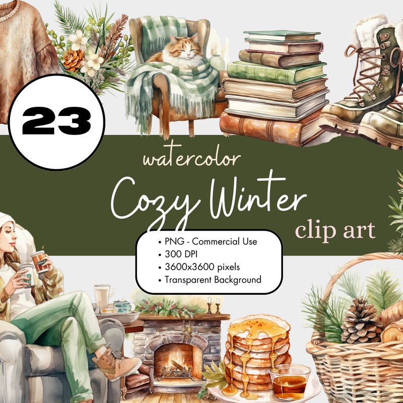 Winter Clipart Bundle - Etsy
