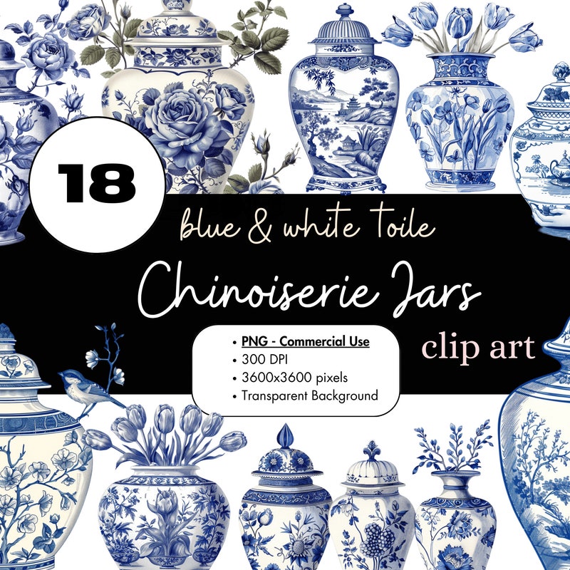 Chinoiserie Clip Art - Etsy