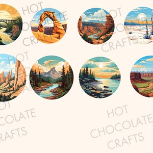44 US National Parks Clipart Sublimation Bundle PNG Commercial Use ...