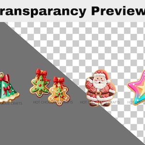 22 Christmas Sugar Cookies Clipart Sublimation Bundle PNG Commercial ...