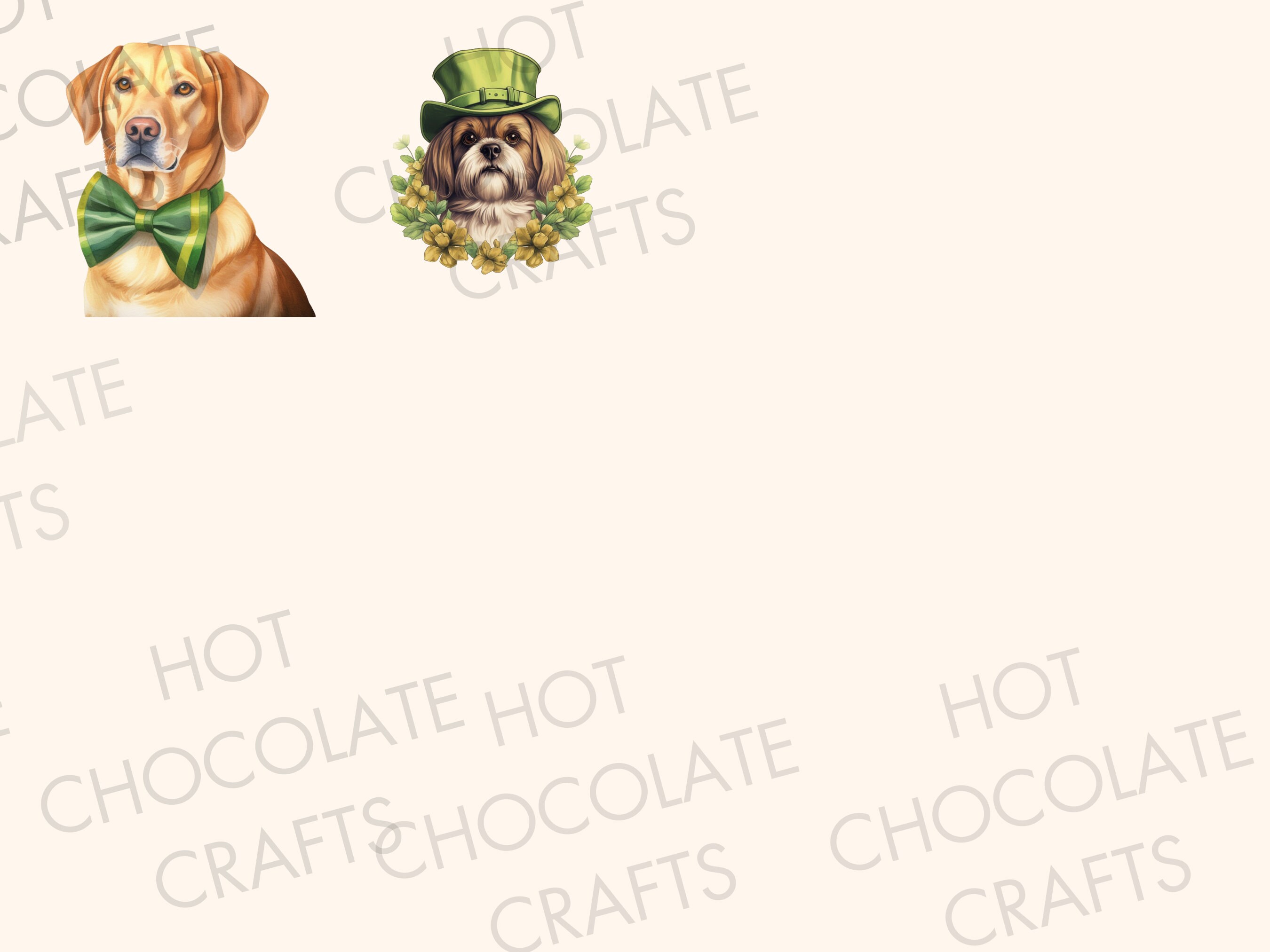 26 St Patricks Day Dogs Watercolor Clipart Sublimation Bundle PNG ...