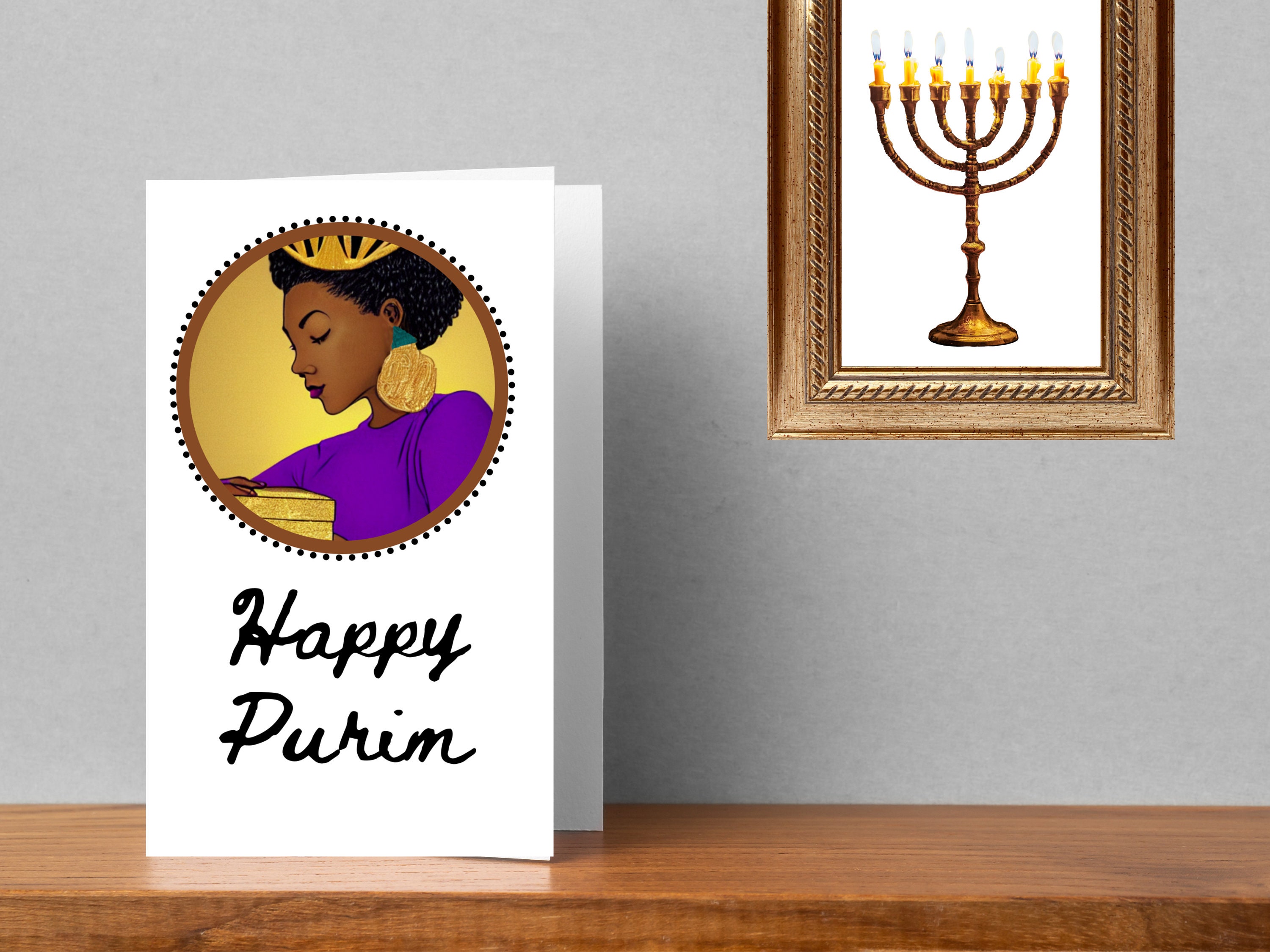 Purim Greeting Card, Holy Days, Queen Esther, Purim Gift - Etsy