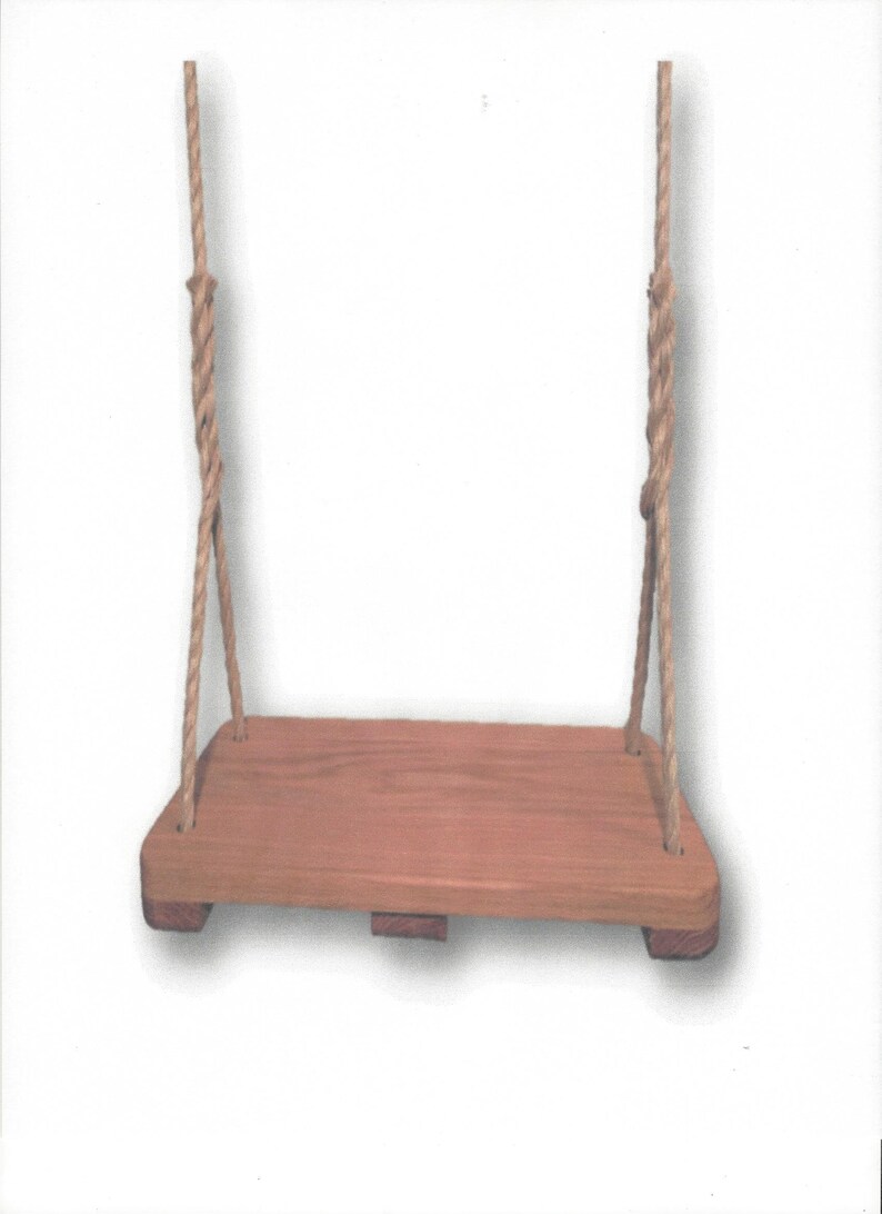 Wood Tree Swing/oak Tree Swing/tree Swing - Etsy