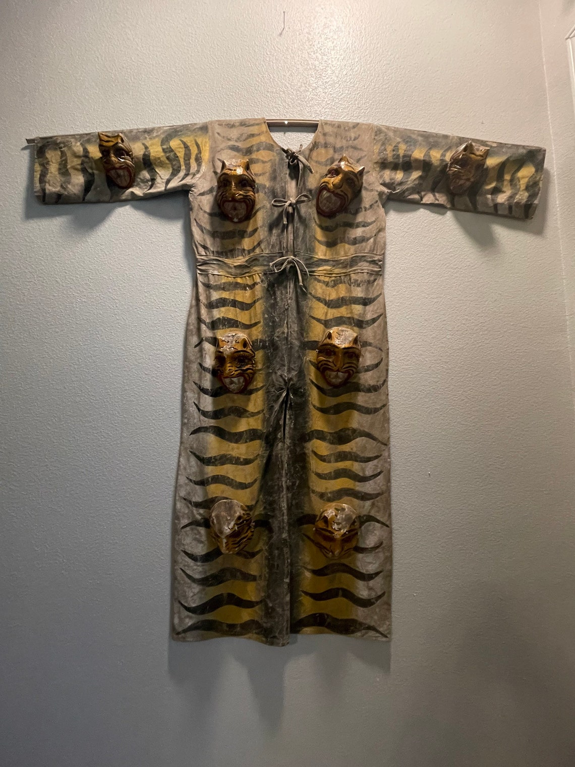 Tiger Fight Dance Costume, a Rain Ritual in Guerrero, Mexico (disfraz ...