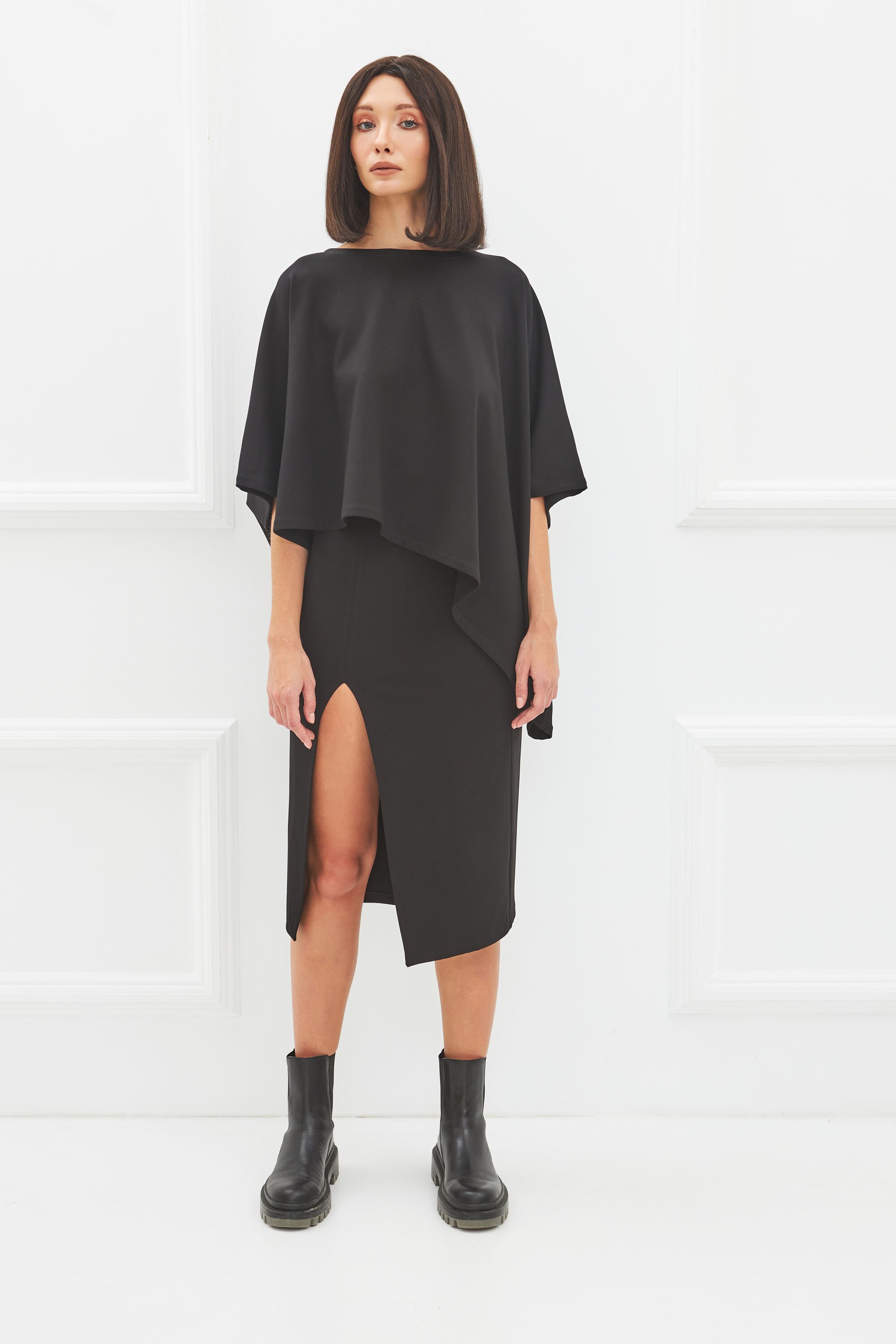 Cape Blouse Asymmetric Loose Blouse Feminine Cape Style - Etsy UK