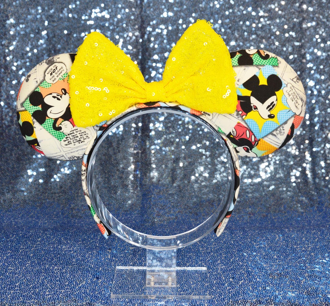 Colorized Mickey Comic Strip Mouse Ears - Etsy
