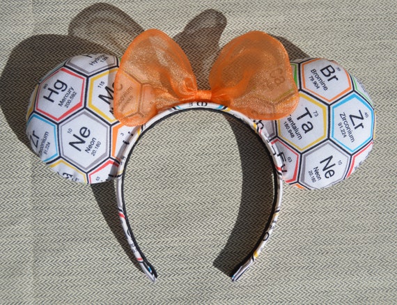 Science Mouse Ears Periodic Table Mouse Ears Chemistry | Etsy