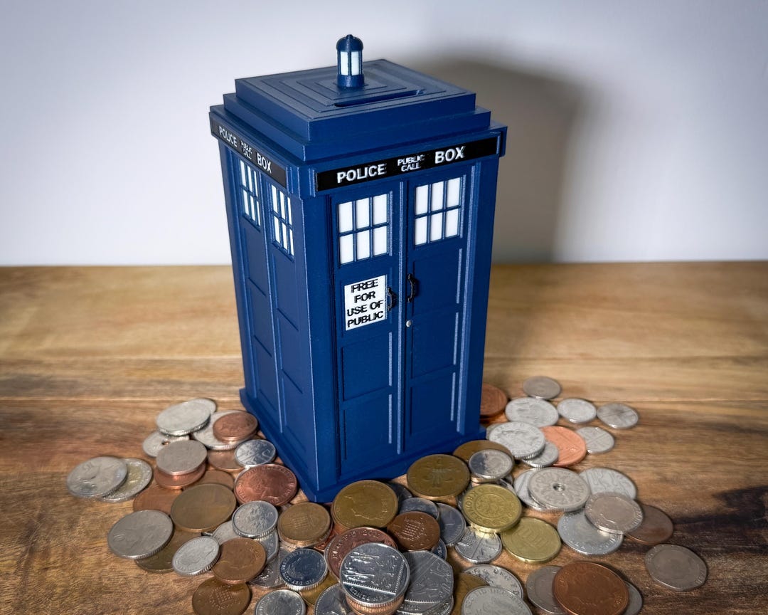 TARDIS Money Box - Etsy