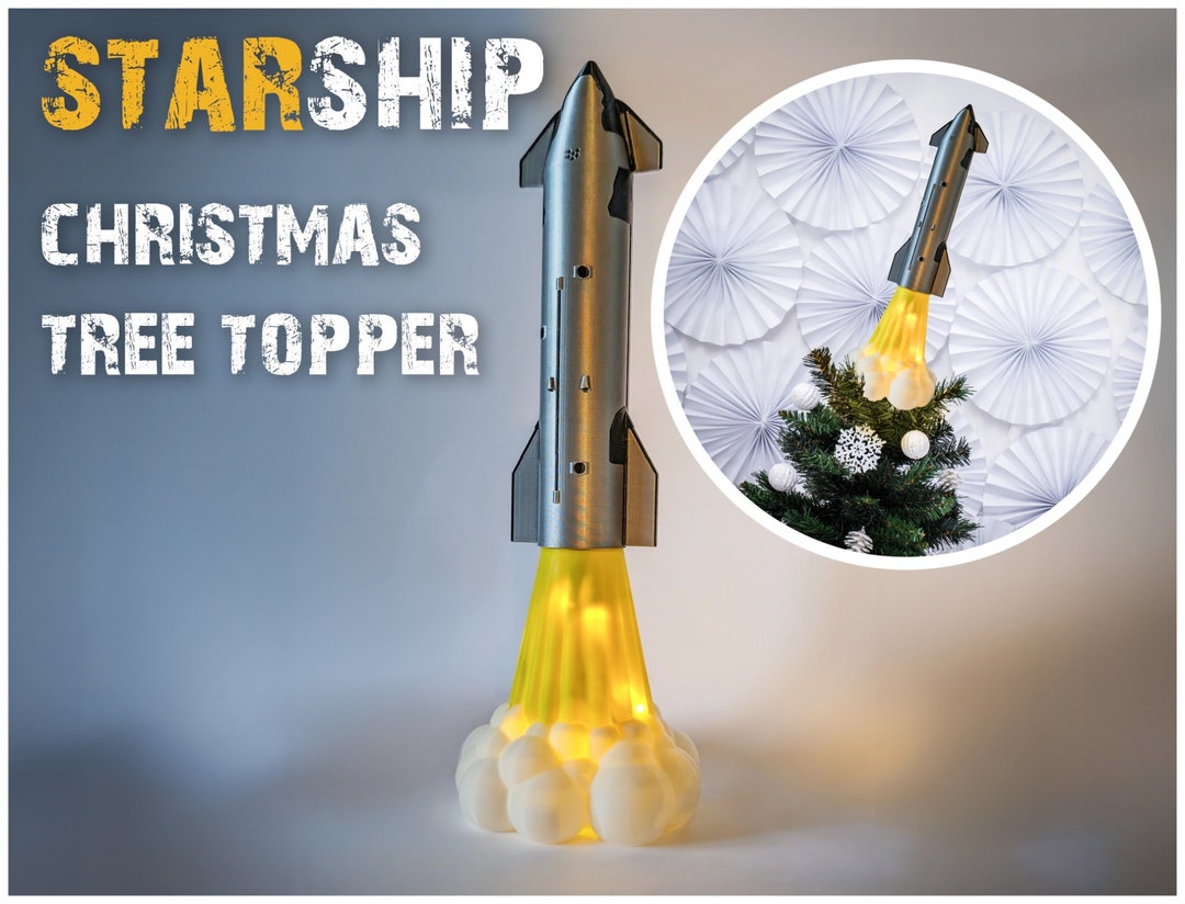 Starship Display Model / Tree Topper - Etsy