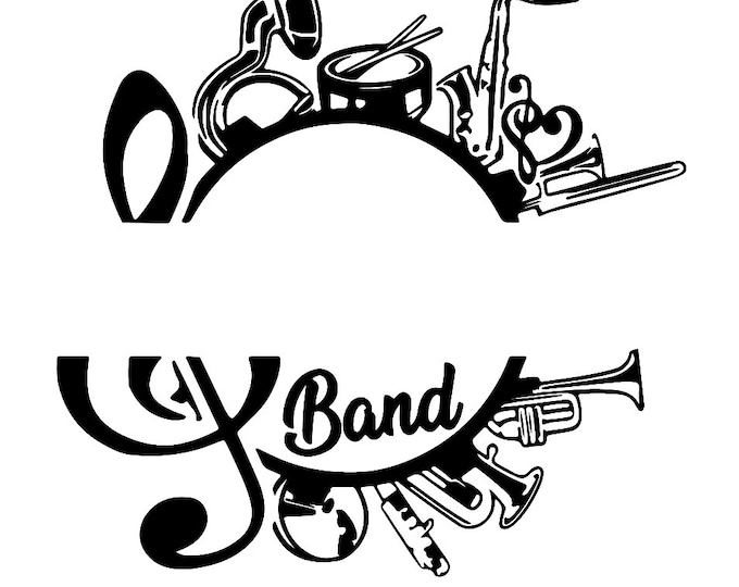 Music Notes Split SVG File Cutting Template - Clip Art for Commercial ...