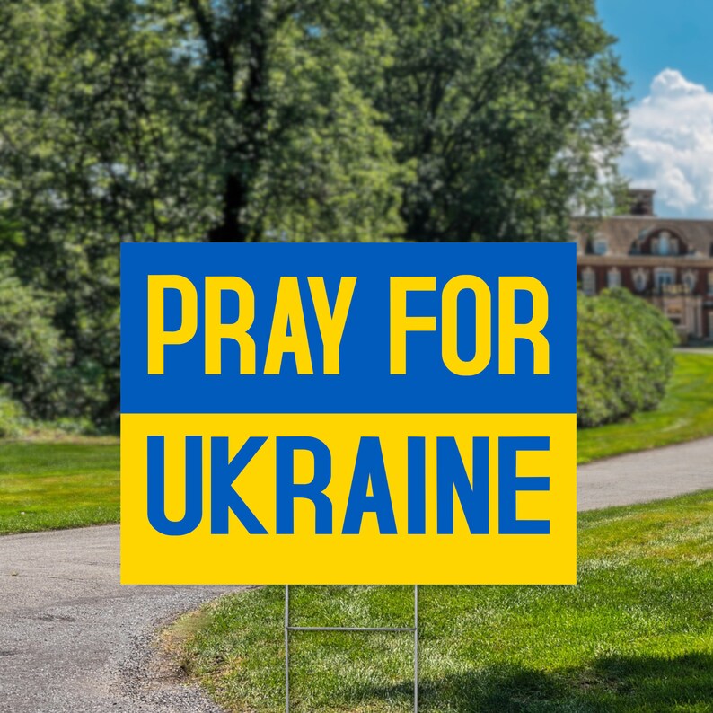 Ukraine Yard Sign Lawn Sign Political Sign Help Ukraine - Etsy
