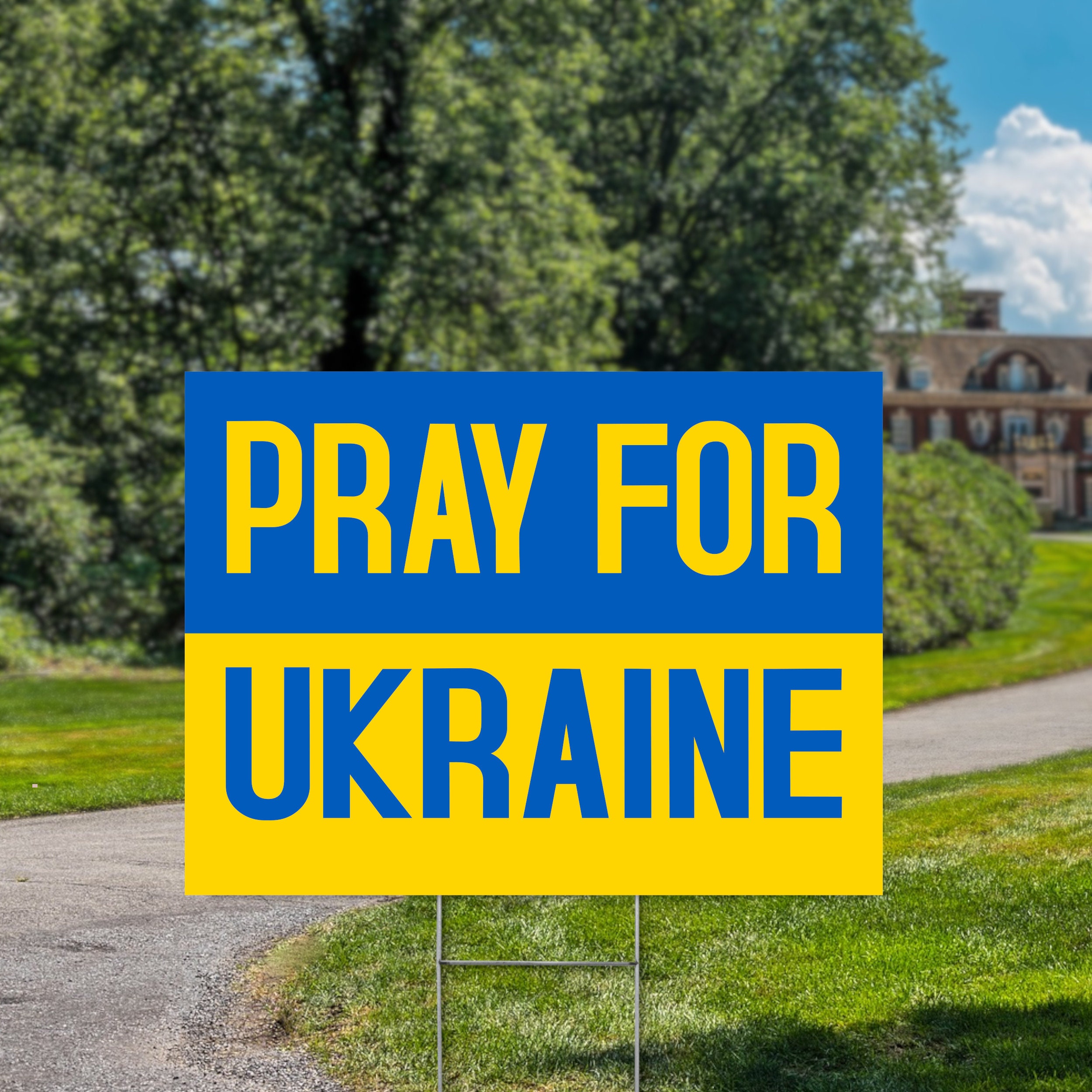 Ukraine Yard Sign Lawn Sign Political Sign Help Ukraine - Etsy