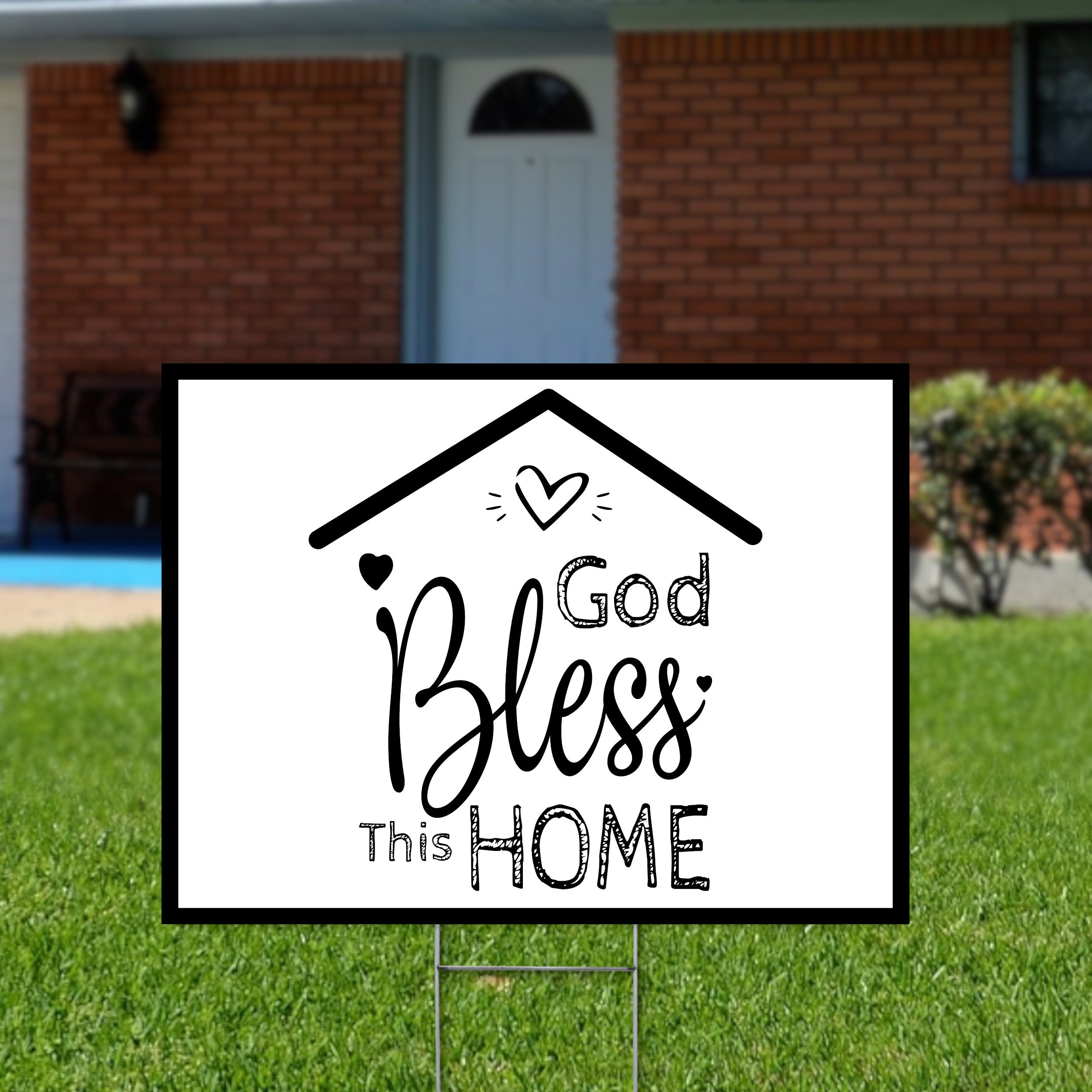 God Bless This Home 18 X 24 Inspirational Signsyard - Etsy