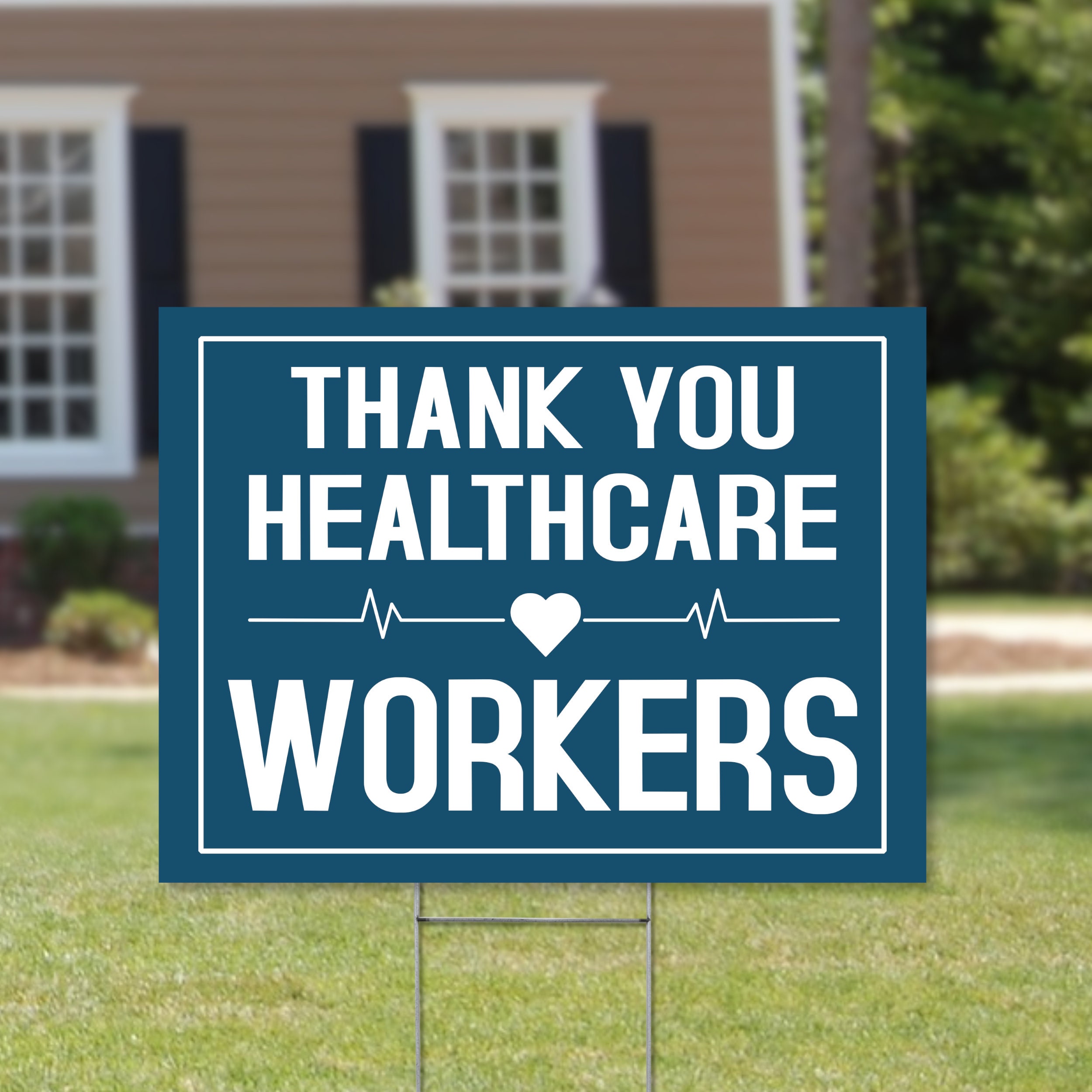 Thank You Healthcare Workers Yard Sign . Nurses Yard Sign . | Etsy