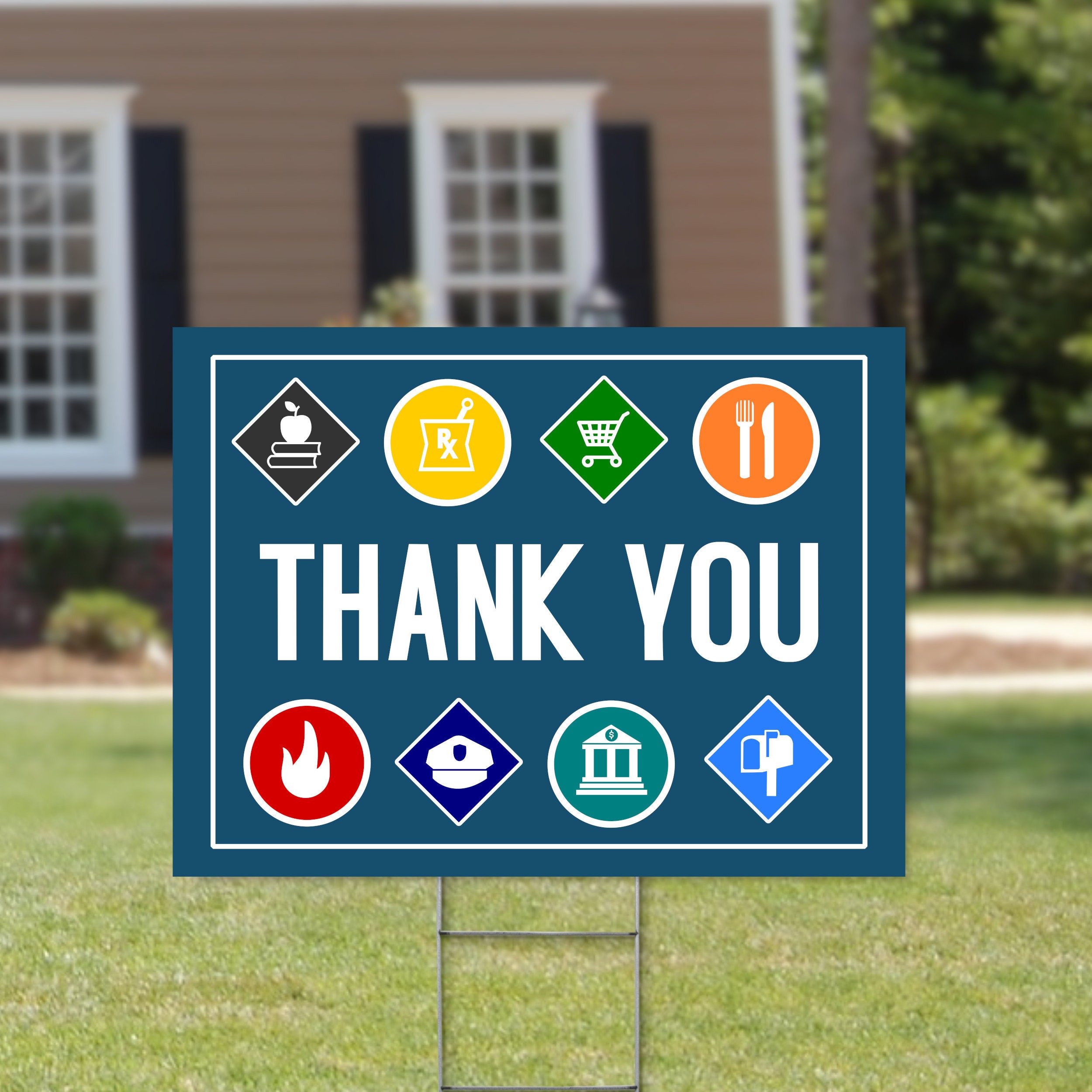 18 X 24 Thank You Essential Workers Yard Sign . - Etsy