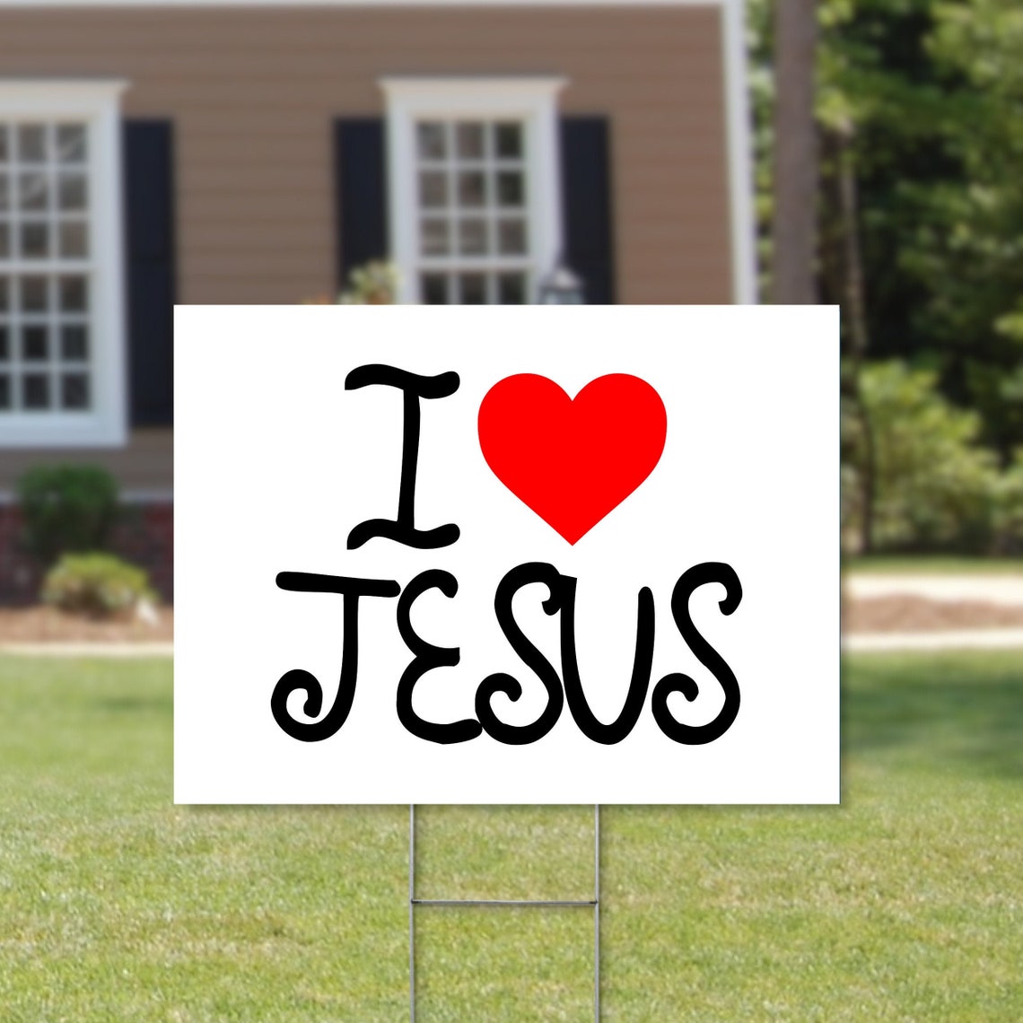I love Jesus yard sign Jesus 2020 yard sign 18x24 | Etsy