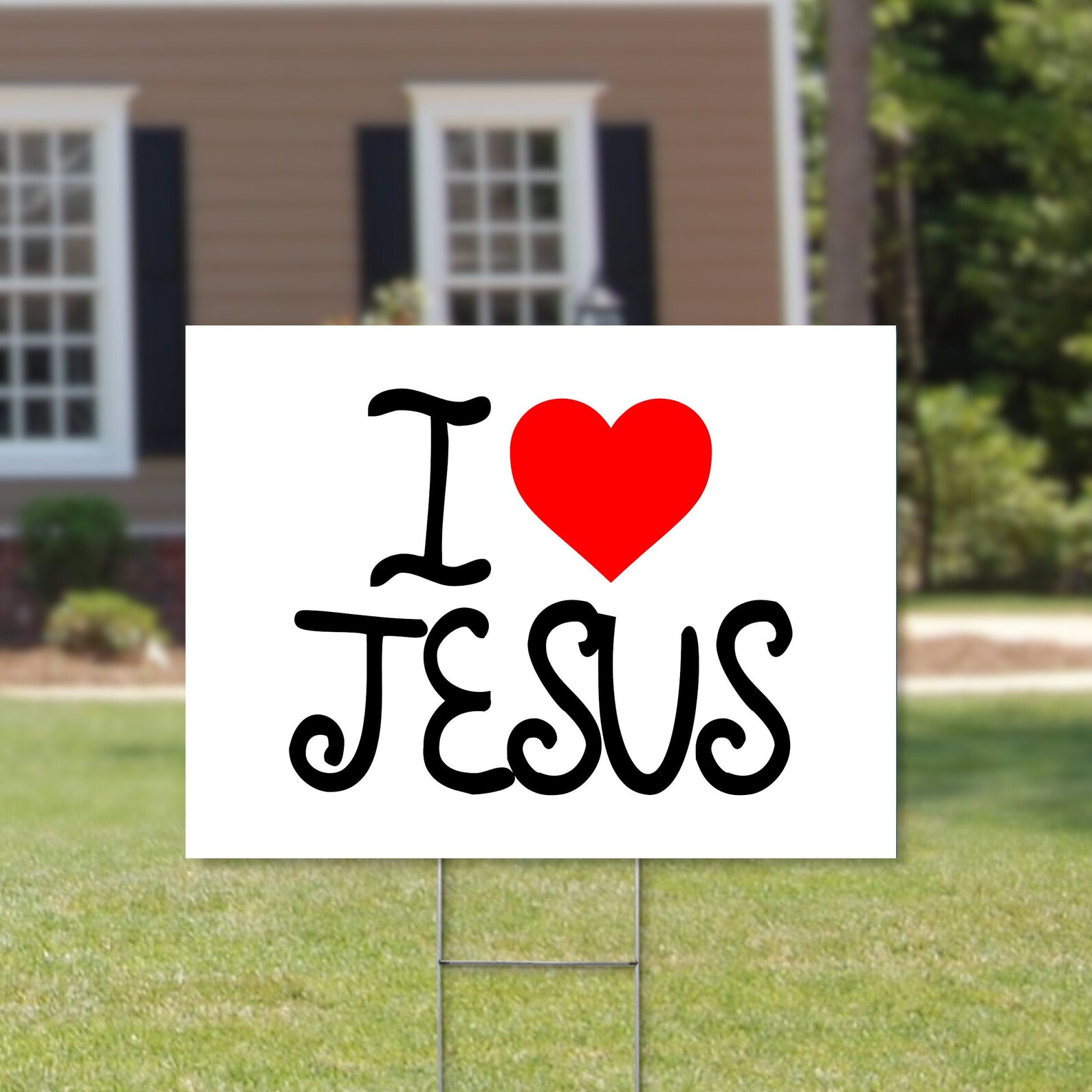 I love Jesus yard sign Jesus 2020 yard sign 18x24 | Etsy