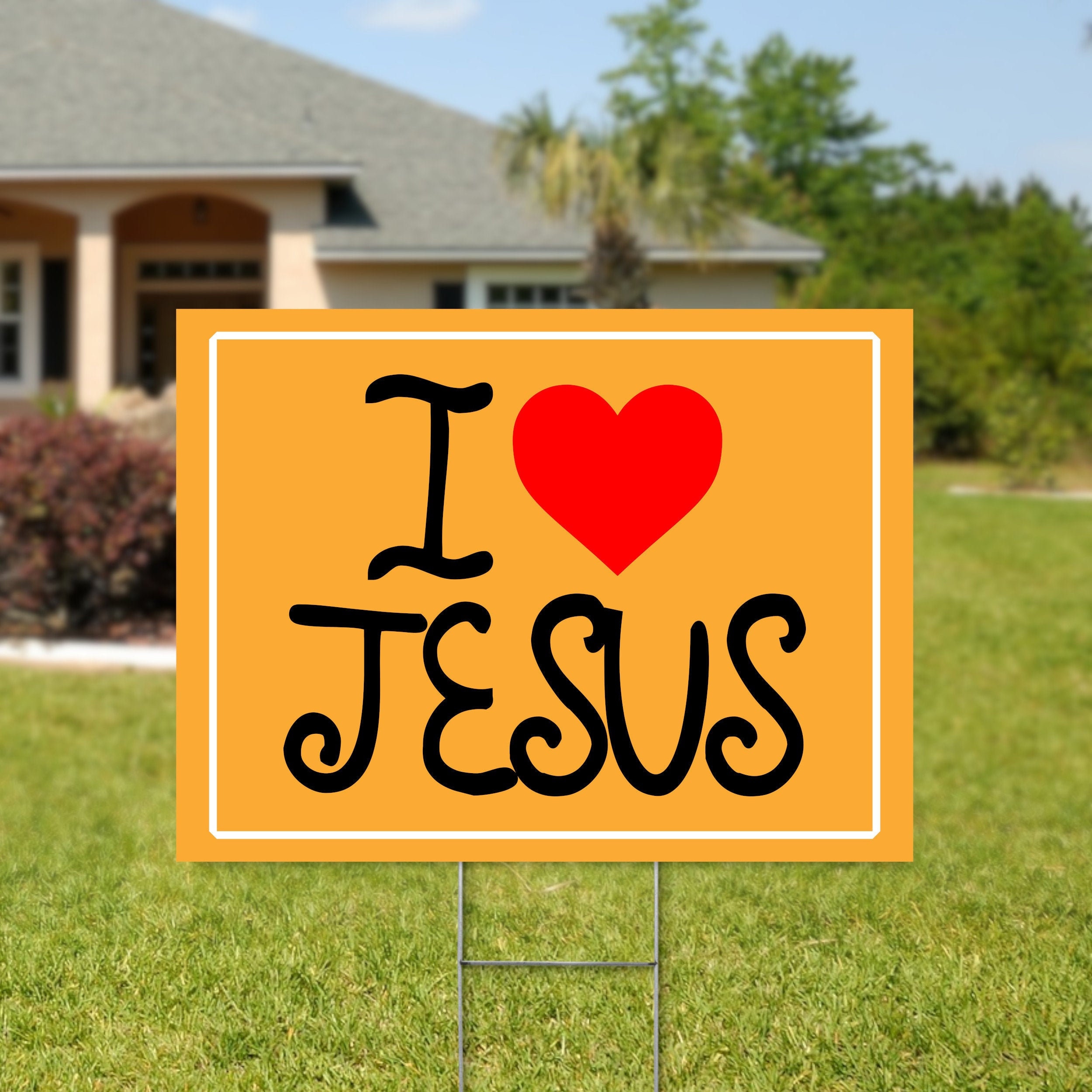 I Love Jesus Yard Sign Jesus 2020 Yard Sign 18x24 - Etsy