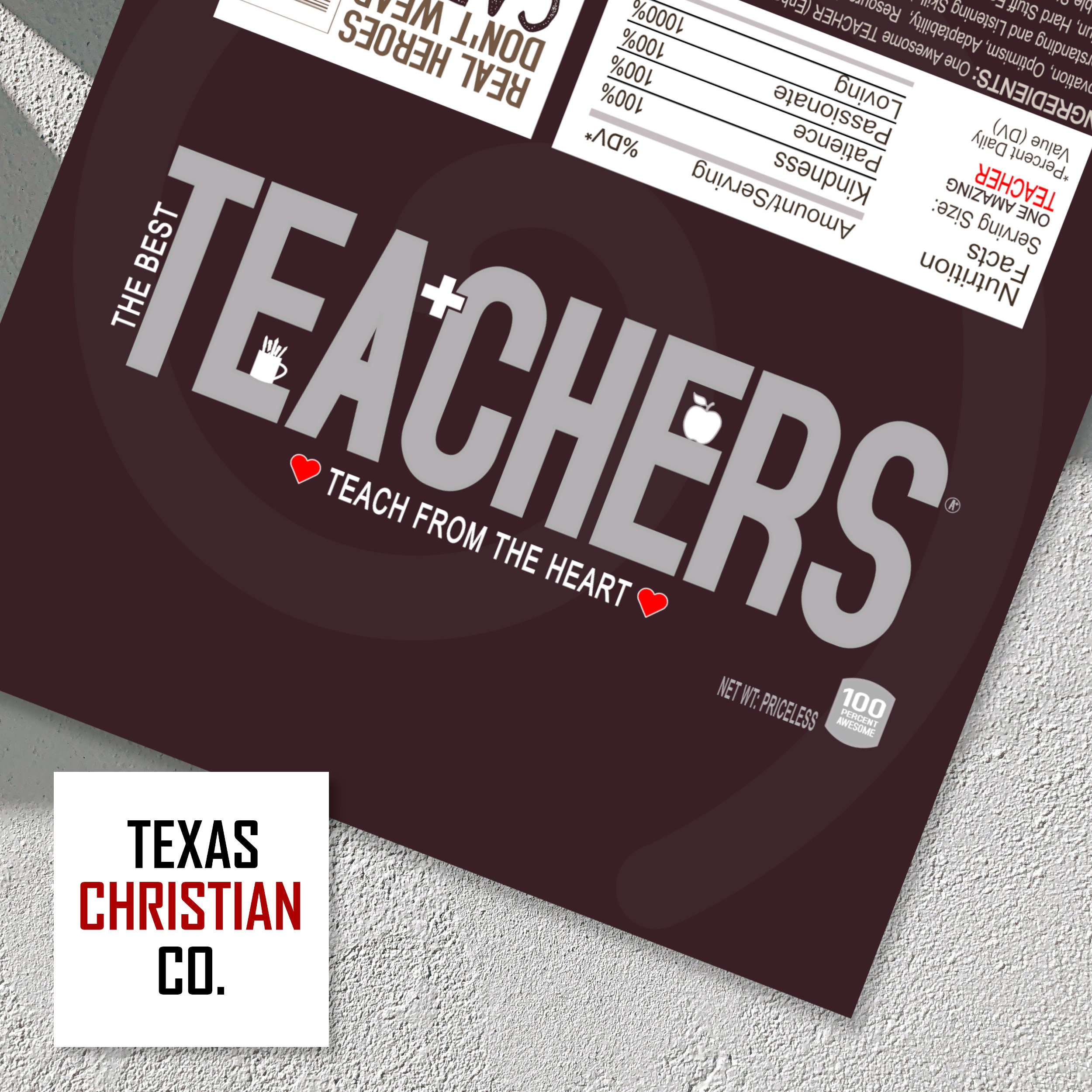 Teacher Appreciation Gift Printable Teacher Candy Bar | Etsy