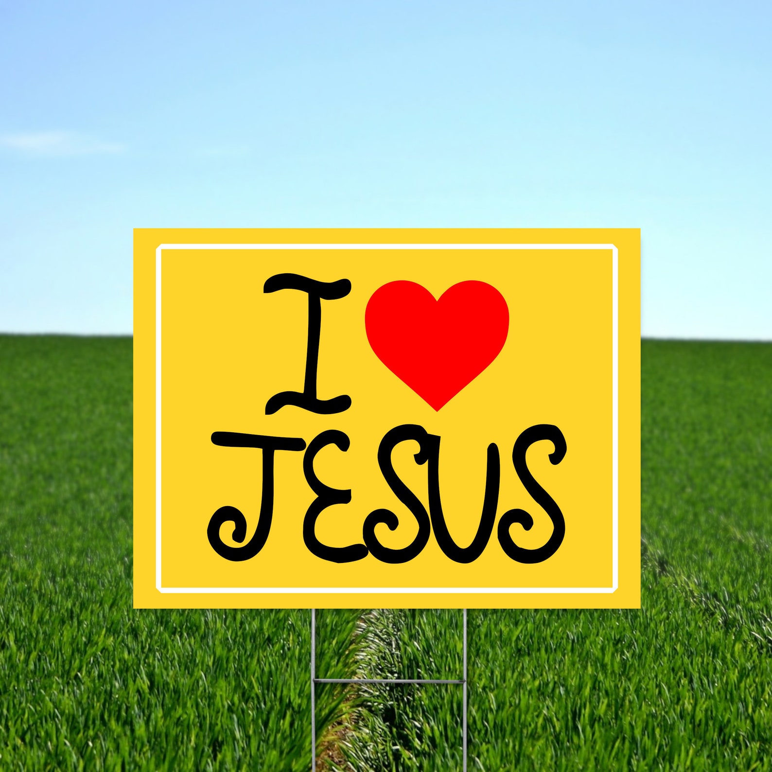 I love Jesus yard sign Jesus 2020 yard sign 18x24 | Etsy