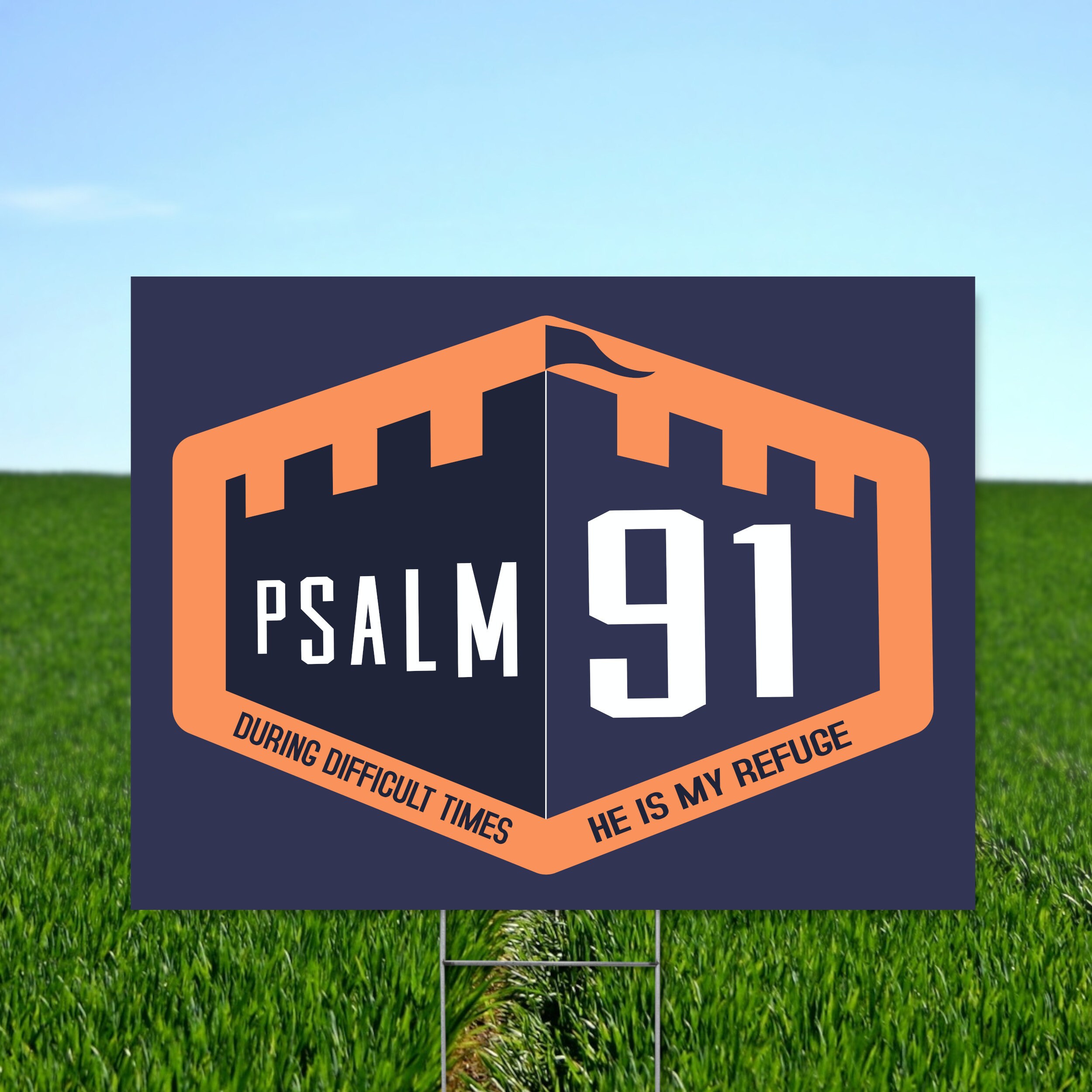 Psalm 91 Encouragement Yard Sign Lawn Signs Faith Yard - Etsy