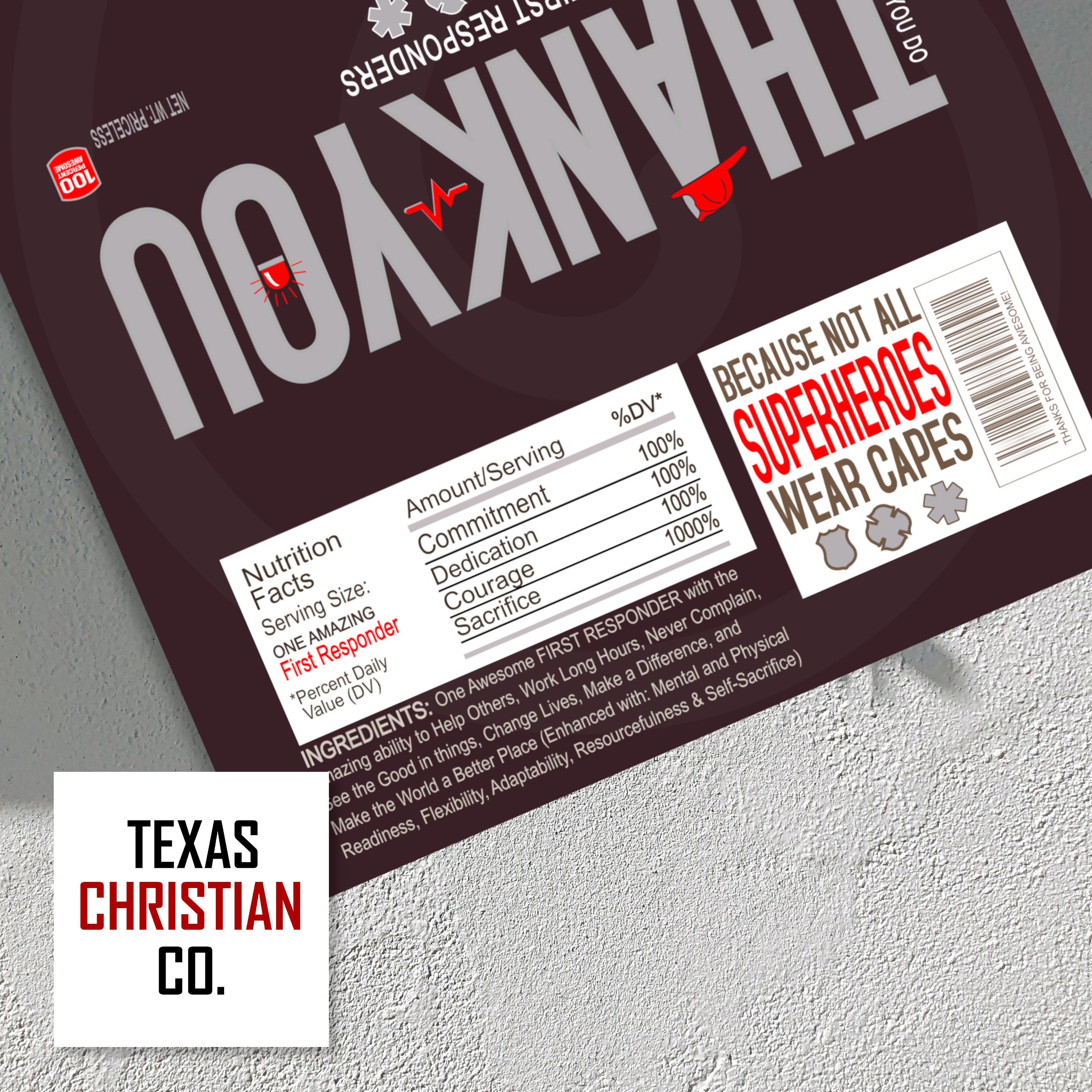 First Responders Appreciation Gift Printable Candy Bar - Etsy Singapore