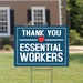 Thank You Essential Workers Yard Sign - Etsy