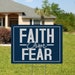 Faith Over Fear Yard Sign, Faith Yard Signs, Religious Yard Signs ...
