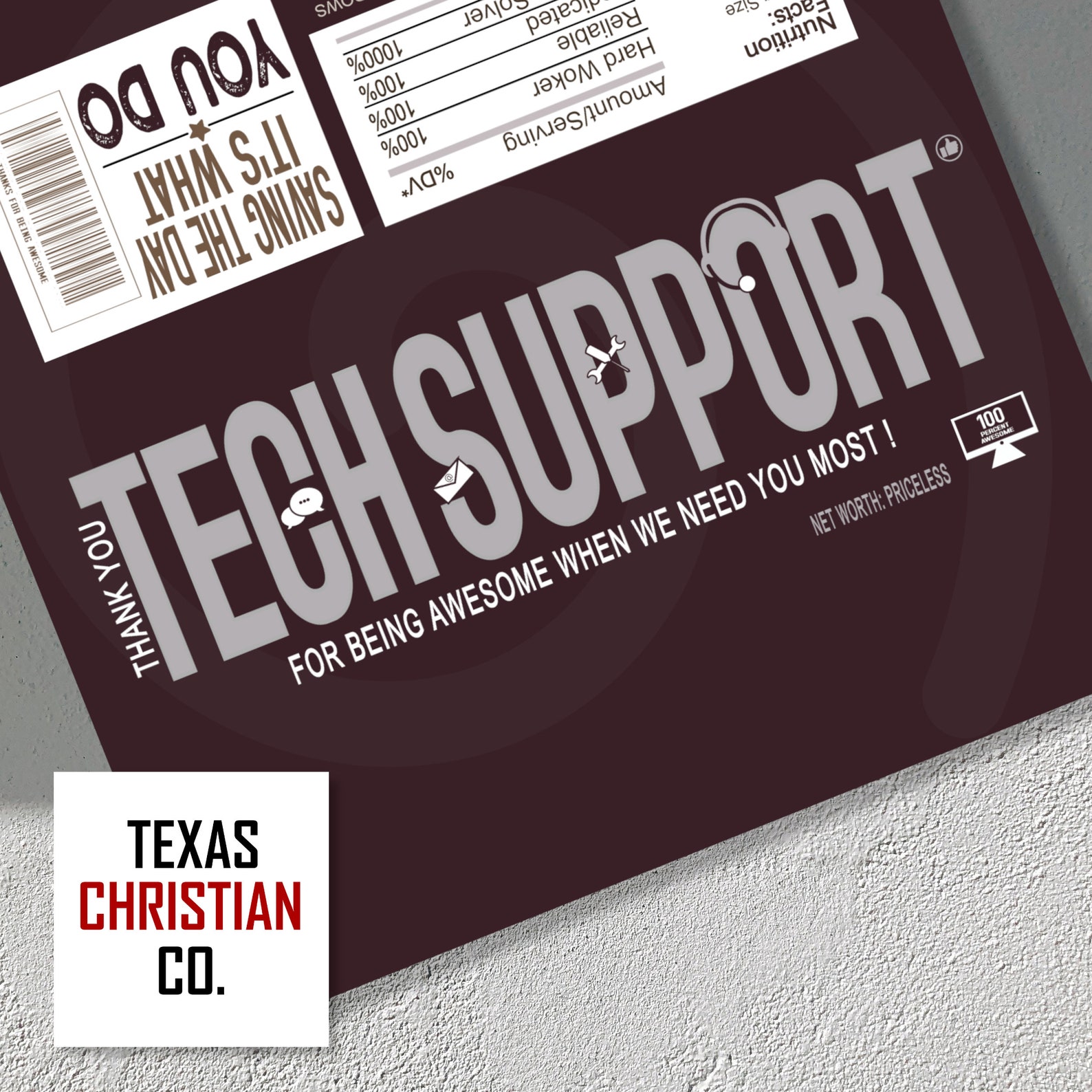 Tech Support Gift Ideas Printable Tech Support Candy Bar - Etsy