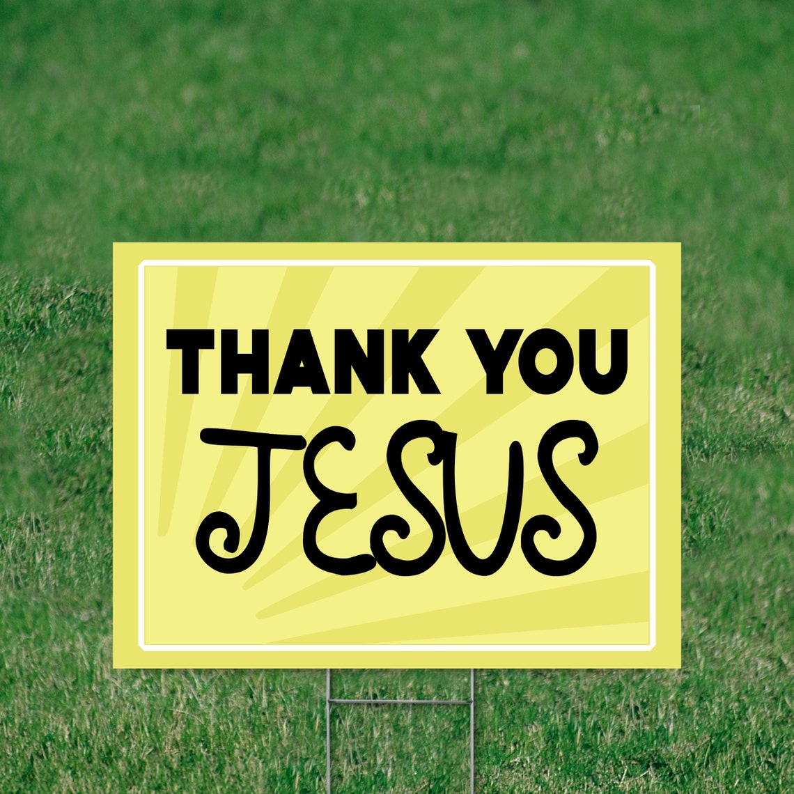 Thank You Jesus Yard Sign Jesus Yard Sign Jesus Christ Yard - Etsy