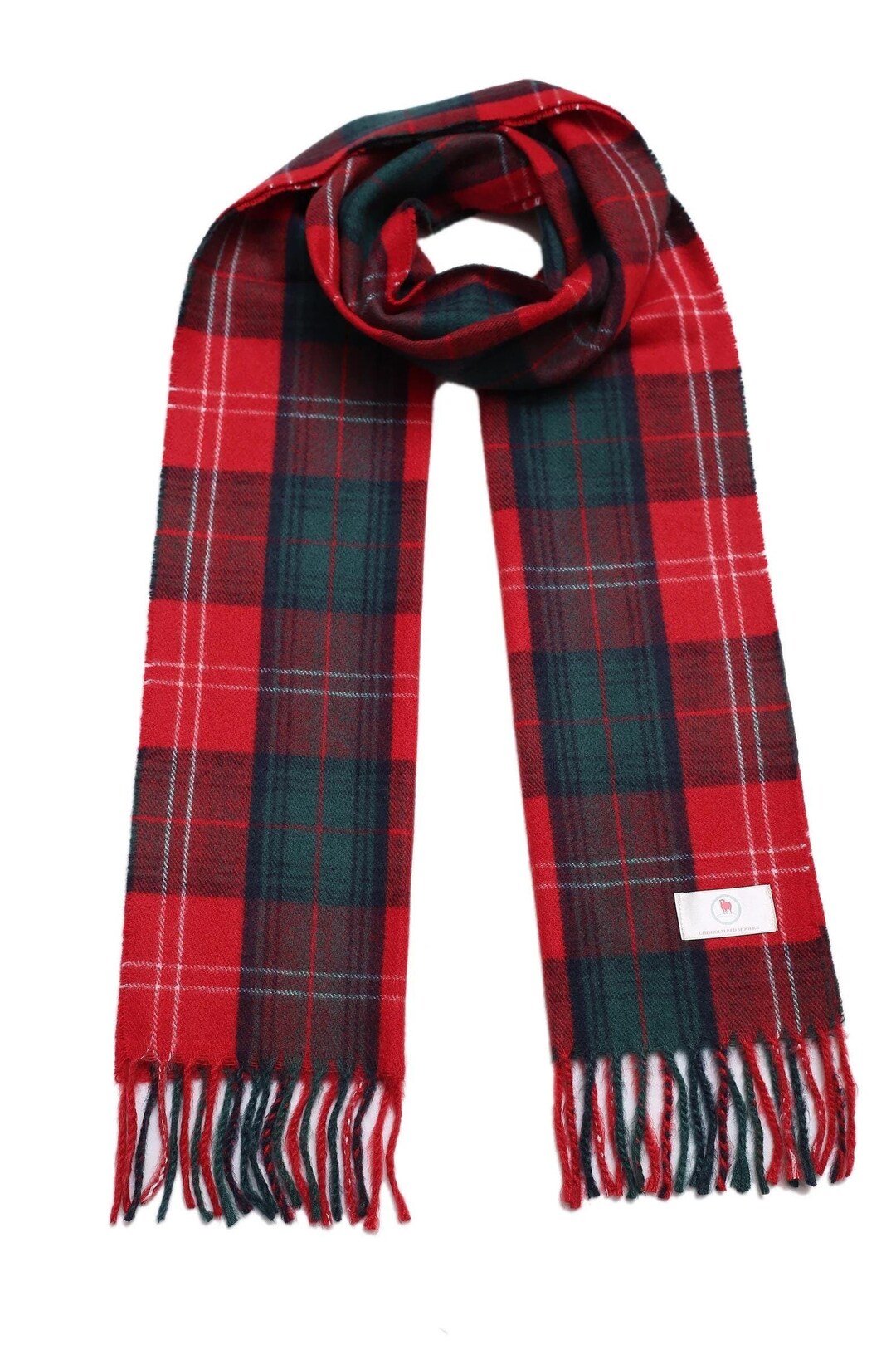 TARTAN SCARVE | A-W Find Your Clan | Chisholm Red Scottish Unisex ...