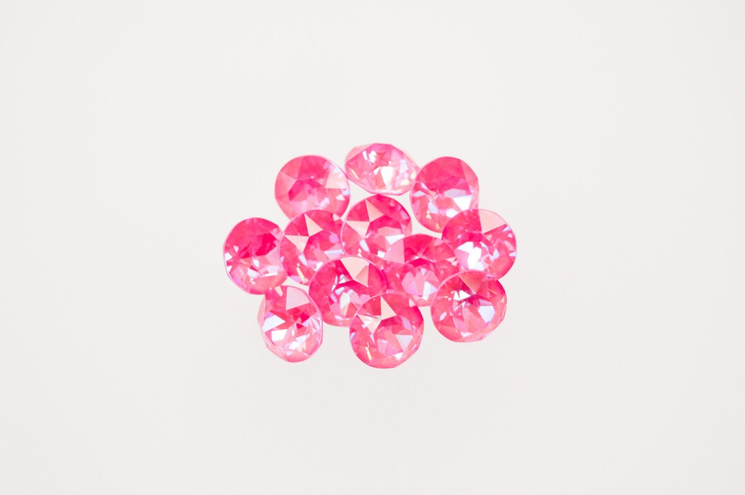 Lotus Pink Delite 39ss 8mm Swarovski 1088 Chaton | Multiple Pack Sizes ...