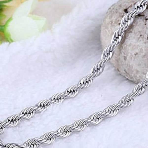 White Rope Necklace - Etsy