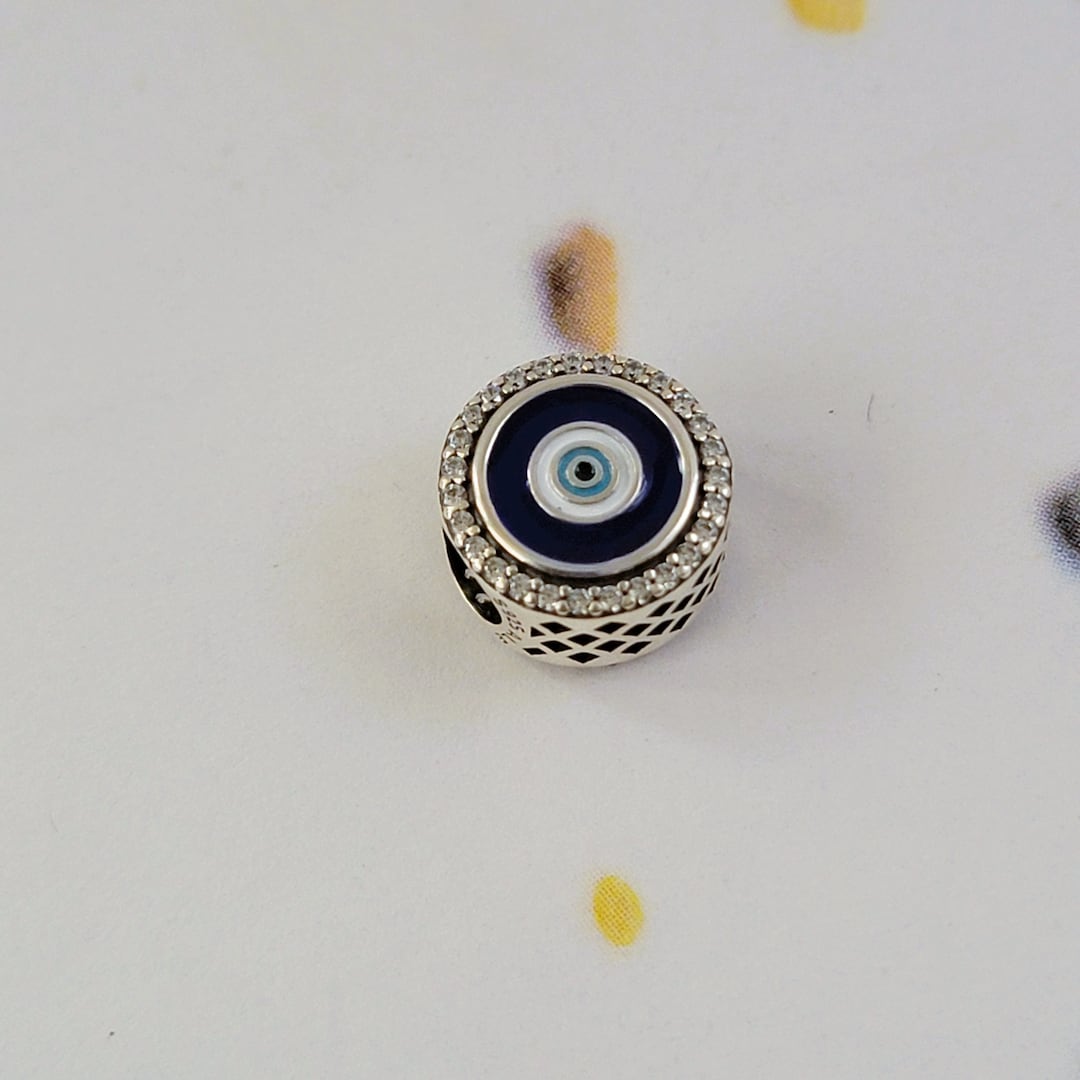 Authentic New Pandora Evil Eye Double Charm S925 Beautiful - Etsy