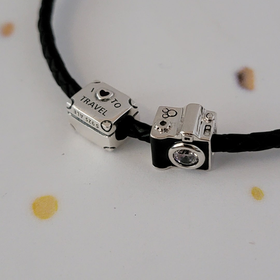 Authentic Set of 2 NEW Pandora Sentimental Snapshots Camera & I Love to ...