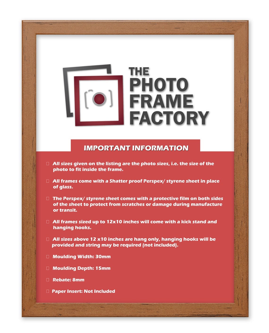 24x16 Inch Picture Photo Frames / 610x406MM Wooden Effect | Etsy